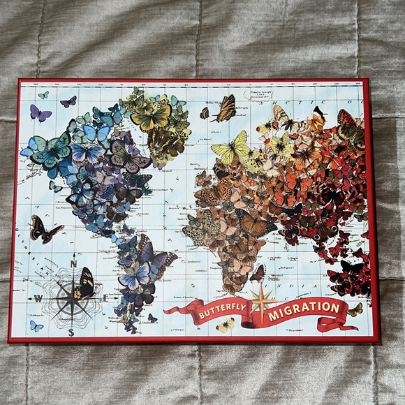 Galison | Games | Butterfly Migration 00 Piece Puzzle 20x27 Inches ...